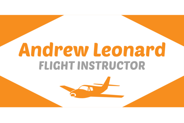 Custom Large Rectangle Flight Instructor Name Tag