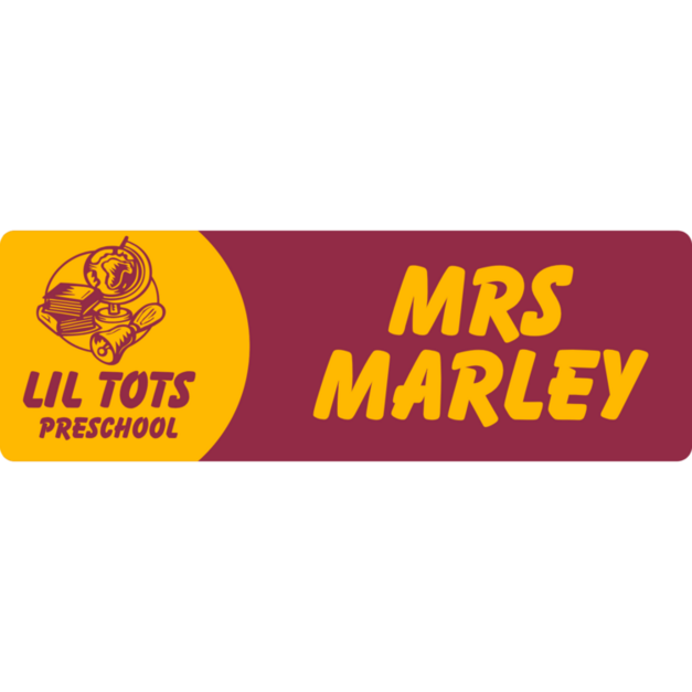 Custom Standard Rectangle Plastic Name Tag