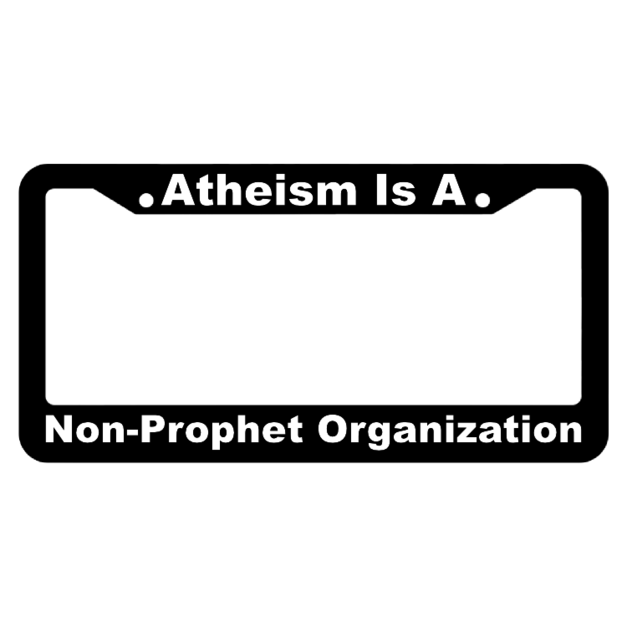 Custom Non-Prophet Atheist Frame | License Plate Frame