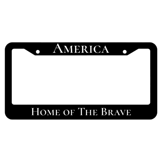 Proudly Patriotic License Plate Frame