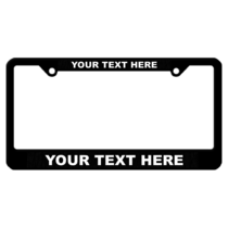 Wholesale Raised Lettering Plastic Custom License Plate Frames
