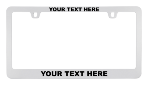 Customize Your License Plate Frame - Design Online