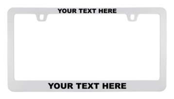 Customize Your License Plate Frame - Design Online