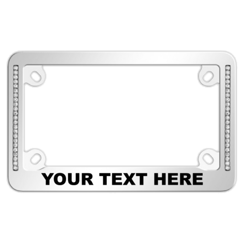 Personalized Neo Diamond Motorcycle License Plate Frame