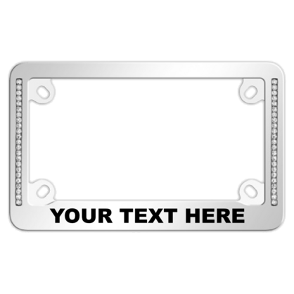 Personalized Neo Diamond Motorcycle License Plate Frame