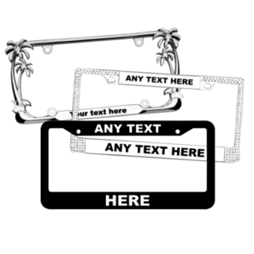 Customize Your License Plate Frame - Design Online