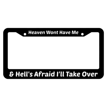 Unapologetically Bold License Plate Frame