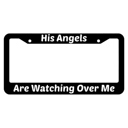 Guardian Angels Watch Over Me License Plate Frame