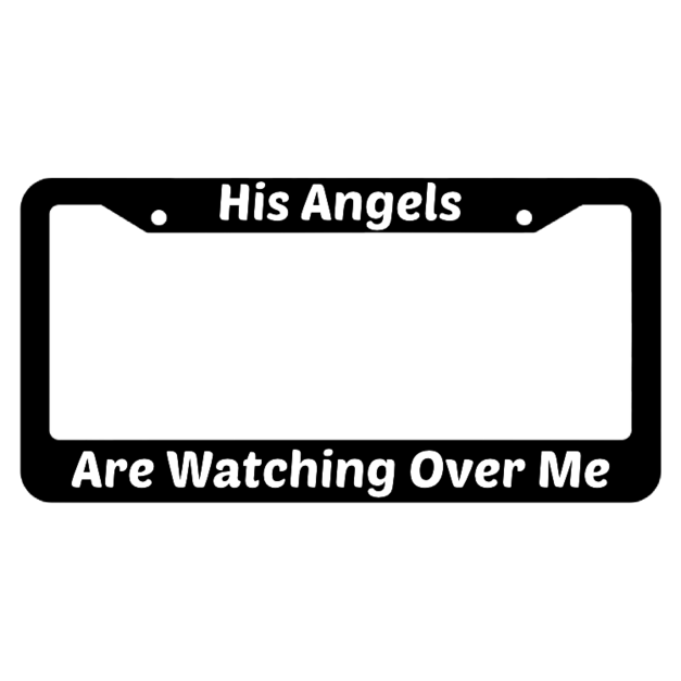 Guardian Angels Watch Over Me License Plate Frame