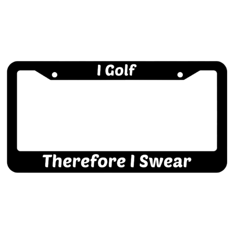 Passionate Golfer License Plate Frame