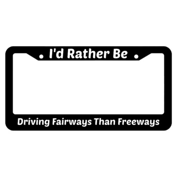 Fairway Escape License Plate Frame