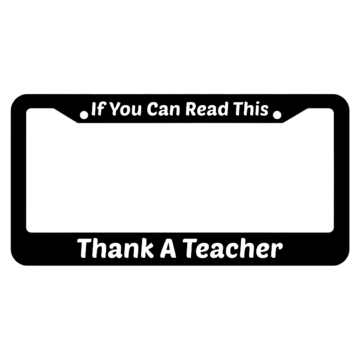 Gratitude for Educators License Plate Frame