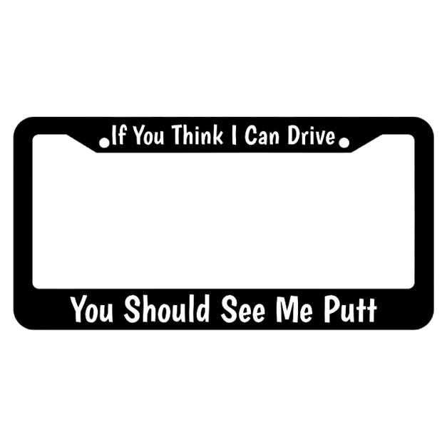 Putt-Driving Master License Plate Frame