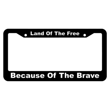 Patriot's Pride License Plate Frame