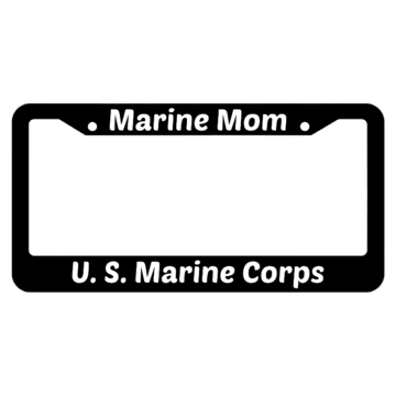 Proud Marine Mom License Plate Frame