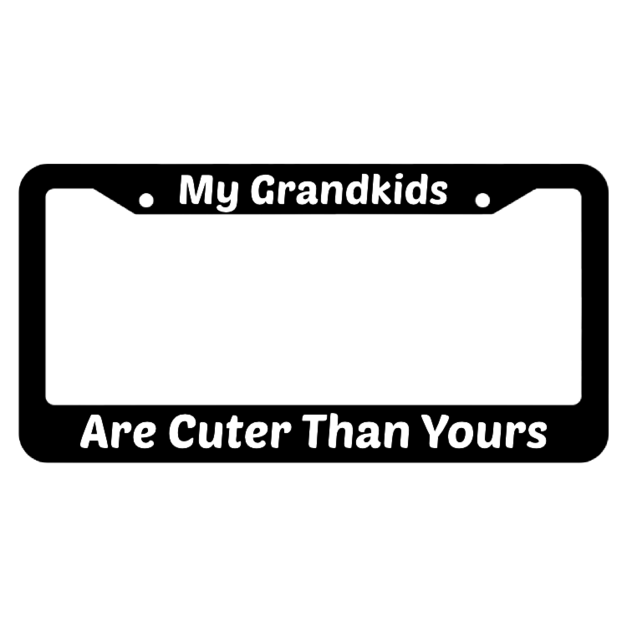 Proud Grandparent License Plate Frame