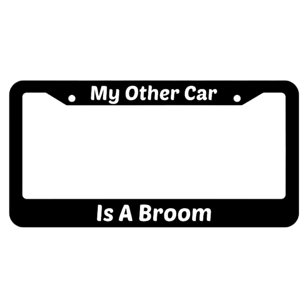 Witchy Wheels License Plate Frame