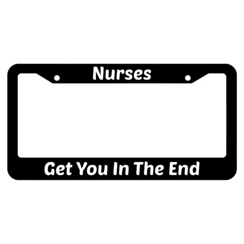 Nursing Pride License Plate Frame