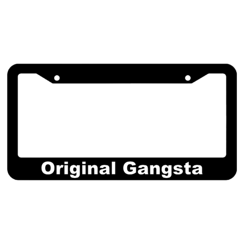 Original Gangsta License Plate Frame