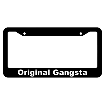 Original Gangsta License Plate Frame