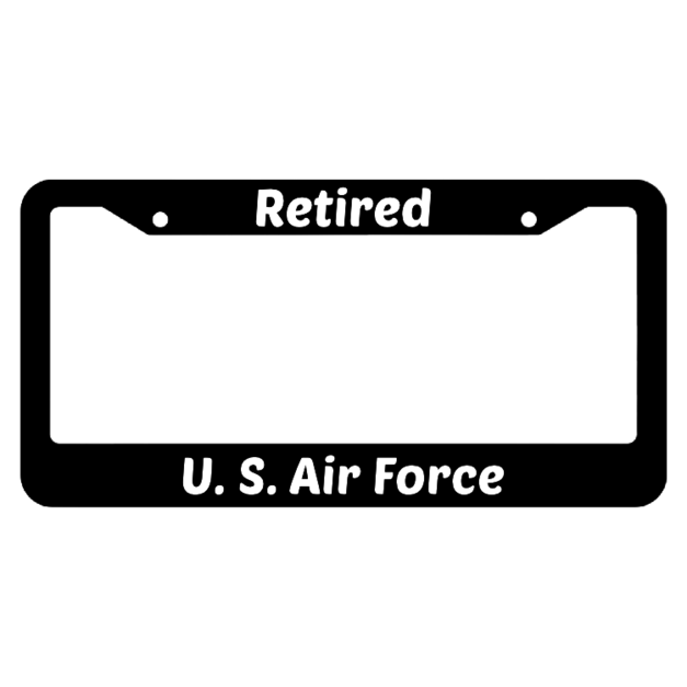 Air Force Retirement Tribute License Plate Frame