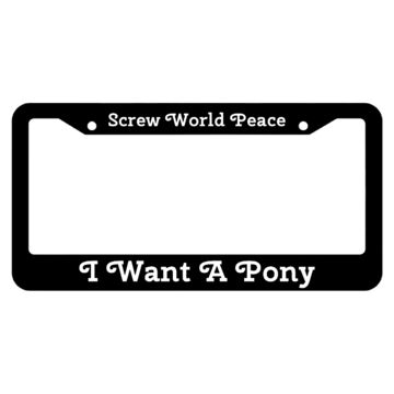 Pony Enthusiast License Plate Frame