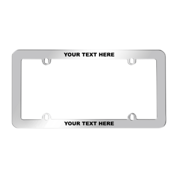 Customize Your License Plate Frame - Design Online