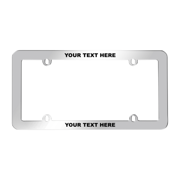 Personalized Stainless Steel License Plate Frame