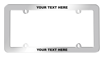 Personalized Stainless Steel License Plate Frame