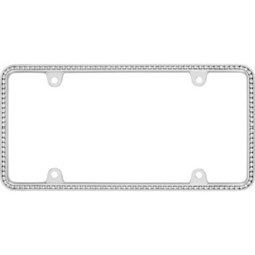 Shop Chrome License Plate Frame with Elegant Diamonds