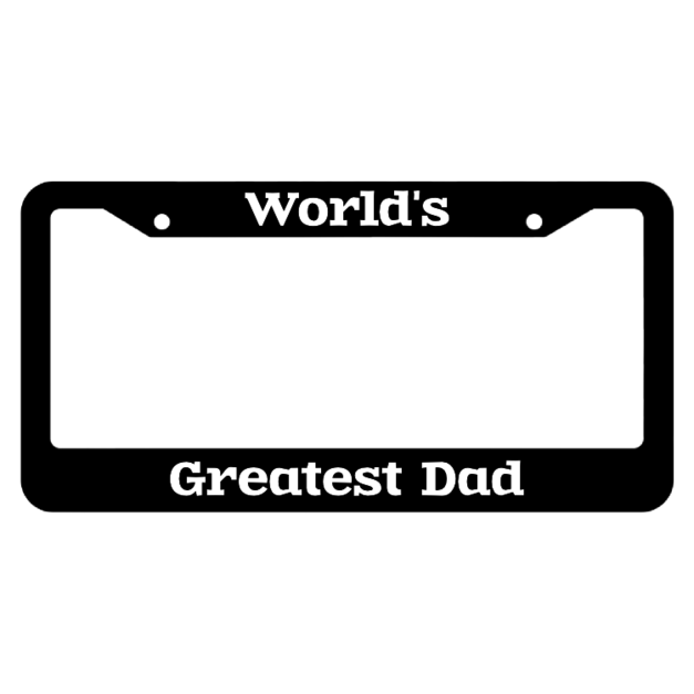 Top Dad License Plate Frame