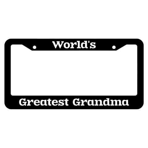 Grandma's Pride License Plate Frame
