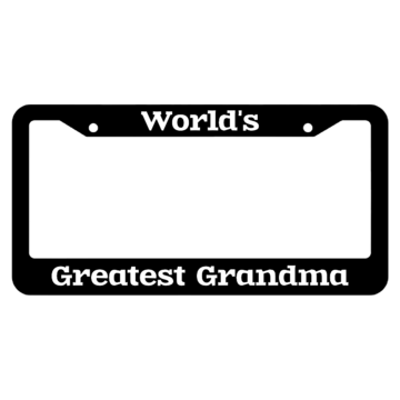 Grandma's Pride License Plate Frame