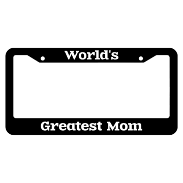Mom's Pride License Plate Frame