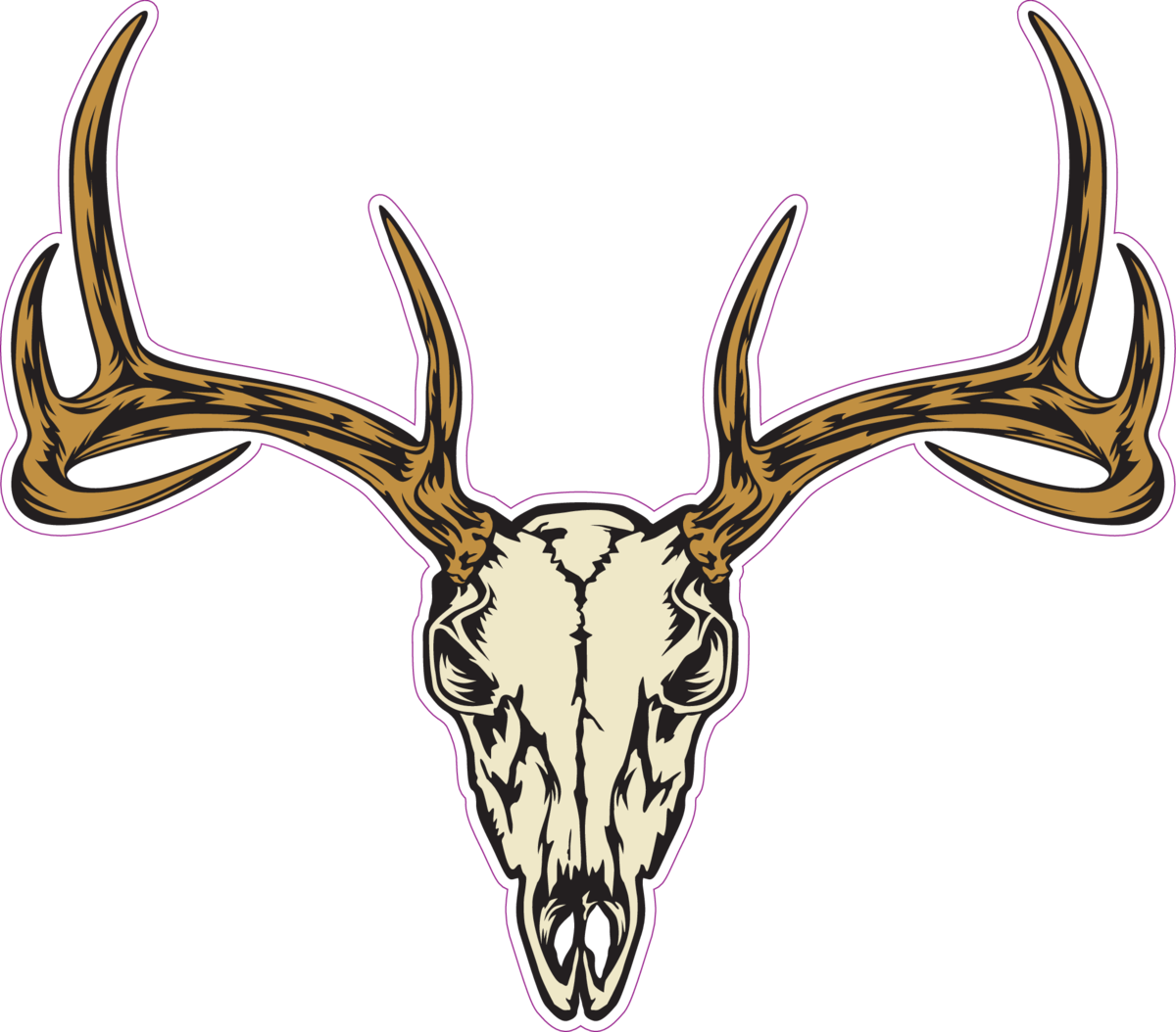 Deer Skull Sticker Deer Skull Sticker