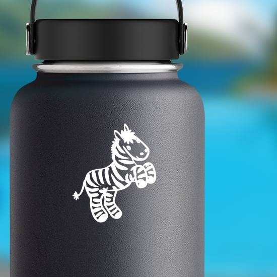 Adorable Baby Zebra Sticker