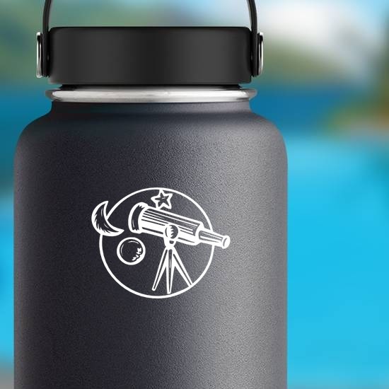 Astronomy Telescope Sticker