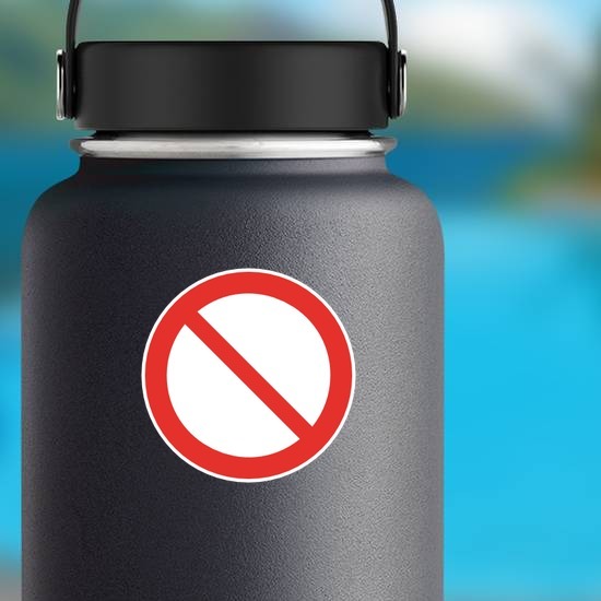 Blank No Sign Sticker