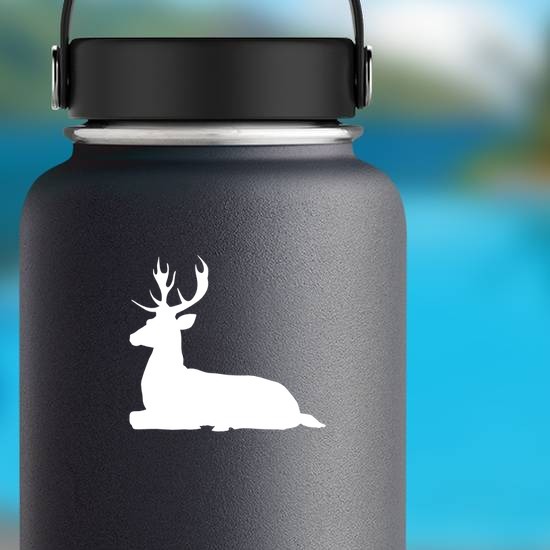 Deer Buck Laying Down Sticker