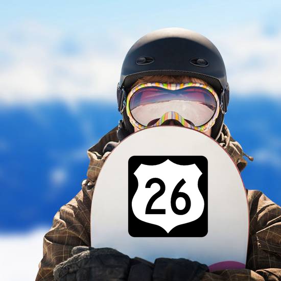 Highway 26 Sign With Black Border Sticker