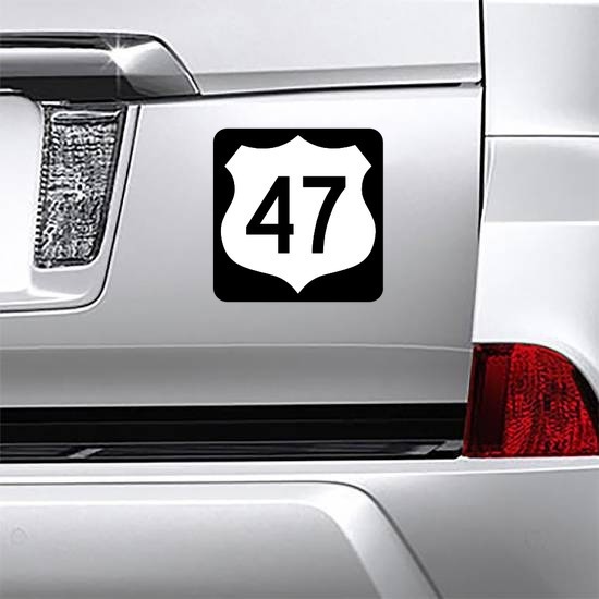 Highway 47 Sign With Black Border Magnet