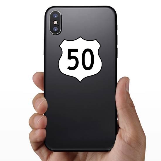 Highway 50 Sign Sticker