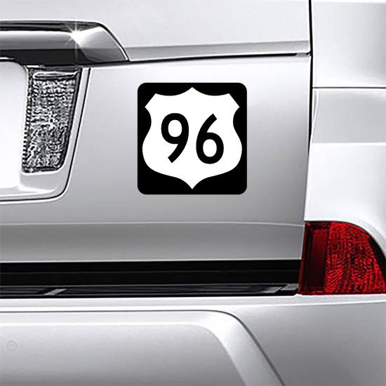 Highway 96 Sign With Black Border Magnet