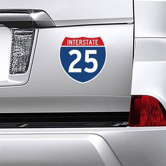 Interstate 25 Sign Magnet
