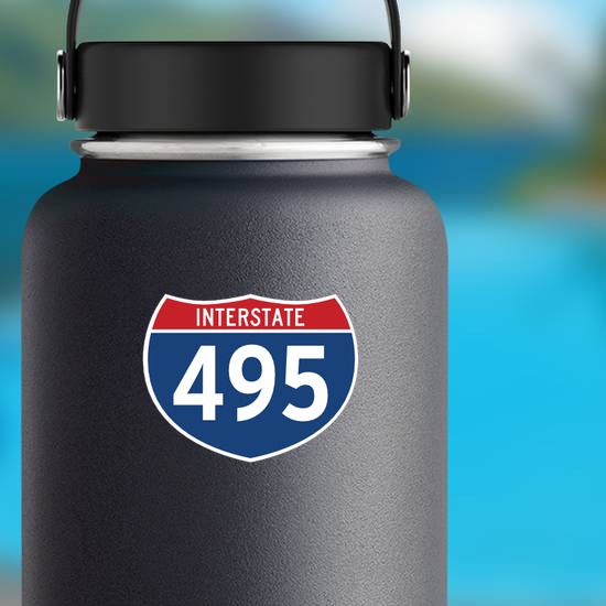 Interstate 495 Sign Sticker
