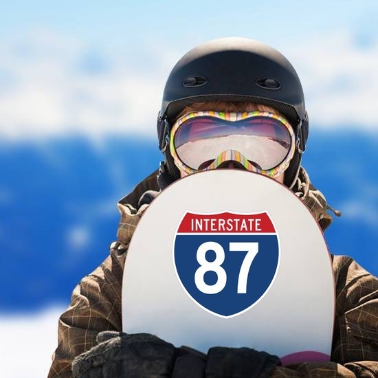 Interstate 87 Sign Sticker