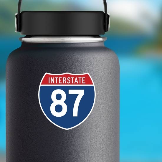 Interstate 87 Sign Sticker