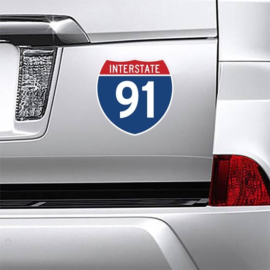 Interstate 91 Sign Magnet