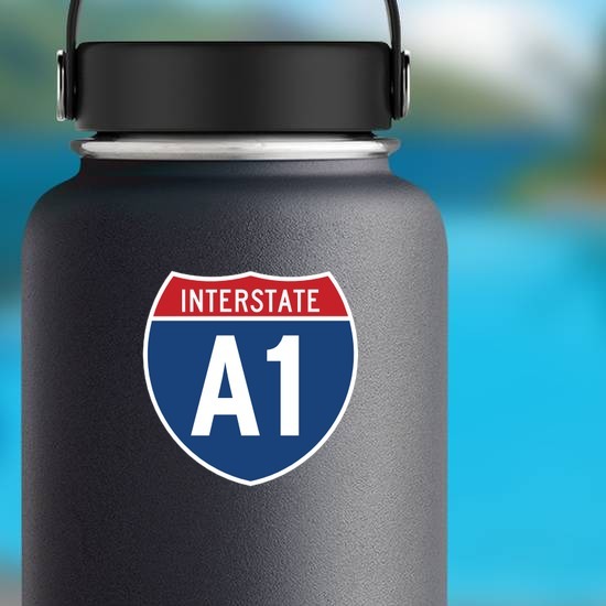 Interstate A1 Sign Sticker