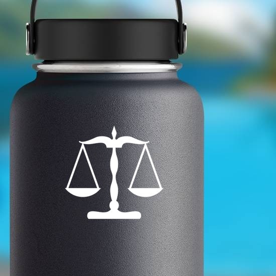 Lawyer Judge Legal Scales Of Justice Sticker